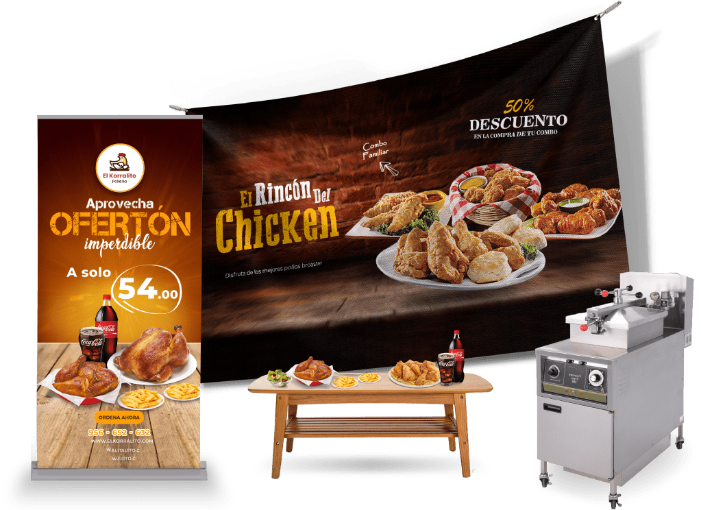 Gigantografía de pollería y broaster » 【Gigantografías Wilson】