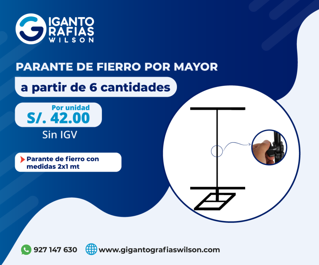 Parantes de fierro para banner » 【Gigantografías Wilson】
